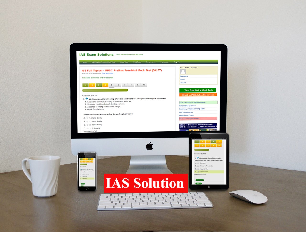 UPSC Prelims Mock Tests - Take Mock Exams Online | IAS Solution